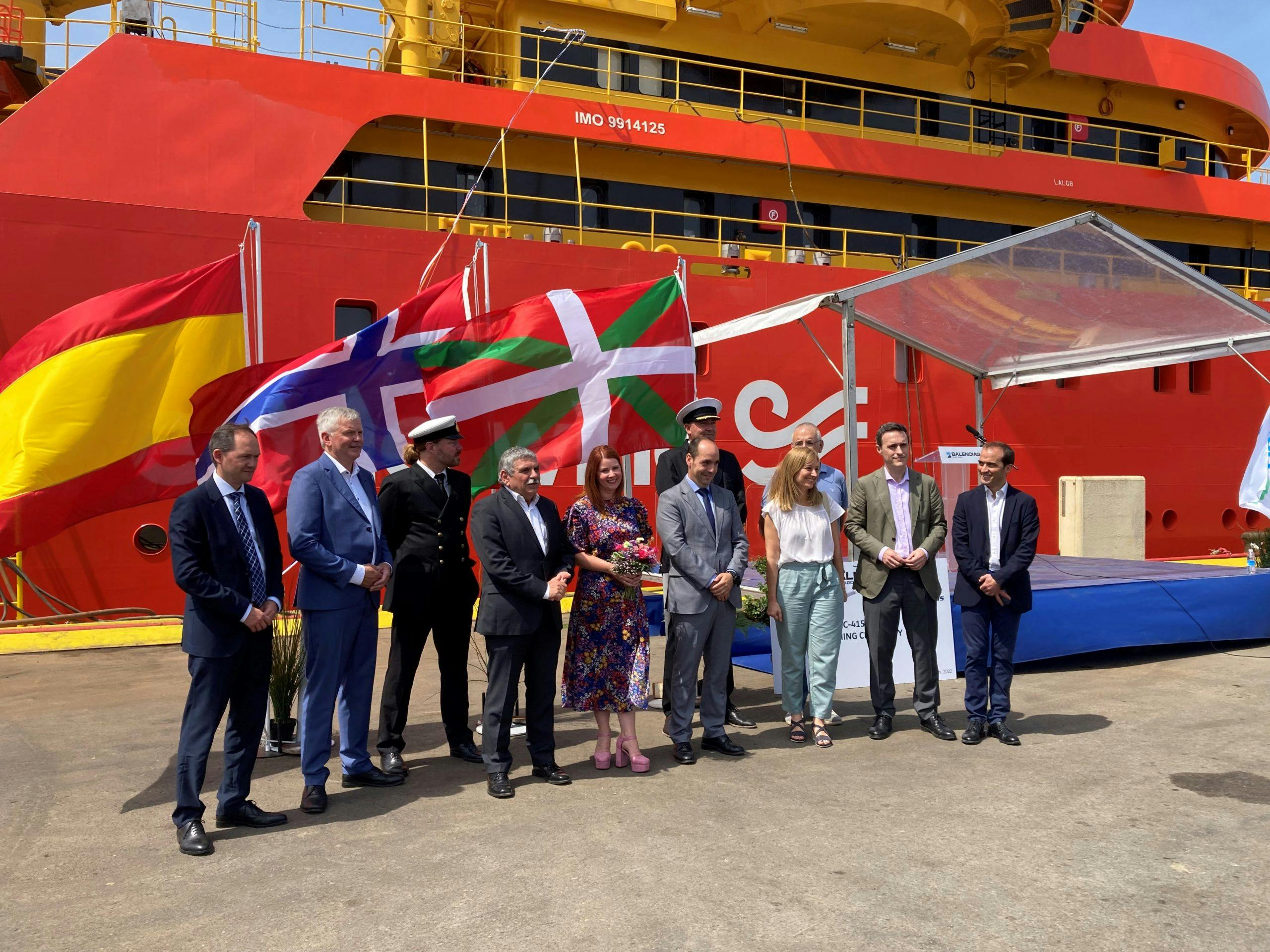 Naming Ceremony for Service Operation Vessel Edda Brint - Edda Wind